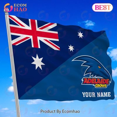 AFL Adelaide Crows Custom Name Blue House Flag