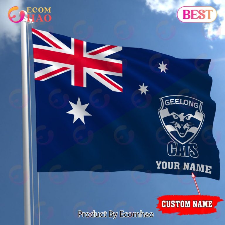 AFL Geelong Cats Custom Name House Flag