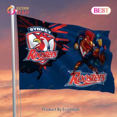 NRL Sydney Roosters Mascot House Flag