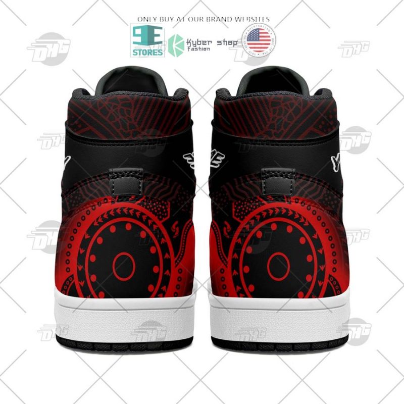 AFL Essendon Bombers Custom Name Indigenous Air Jordan 1 High Sneakers