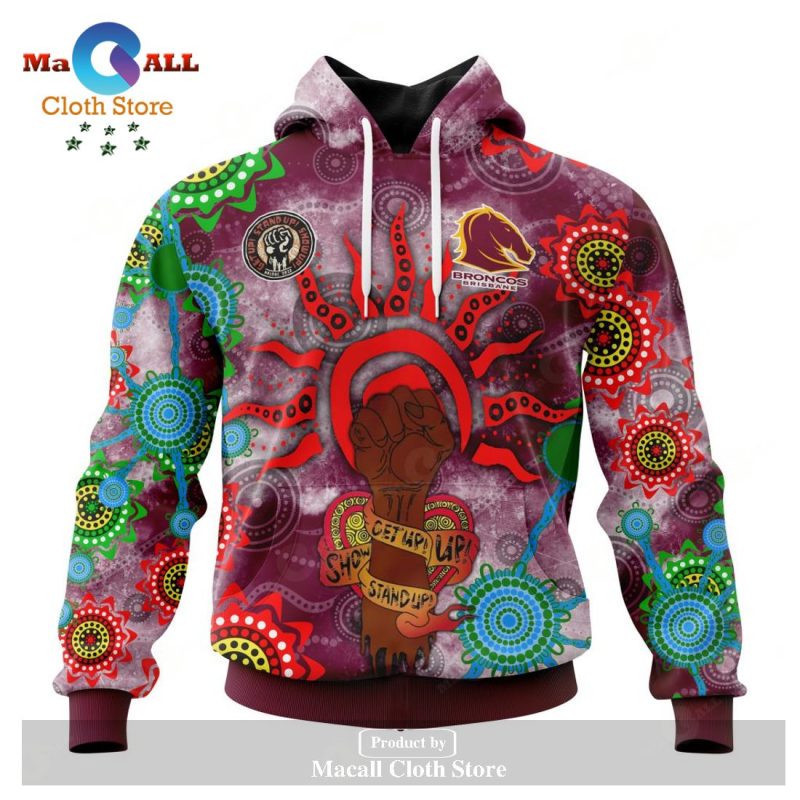 NRL Brisbane Broncos 2022 NAIDOC Week Pullover Hoodie