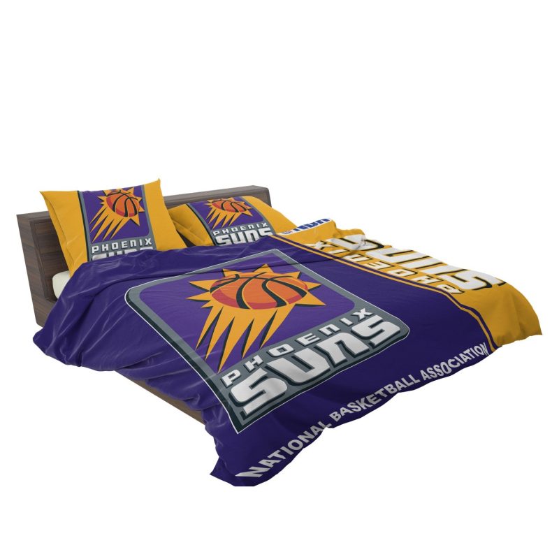 NBA Phoenix Suns Purple Yellow Bedding Set