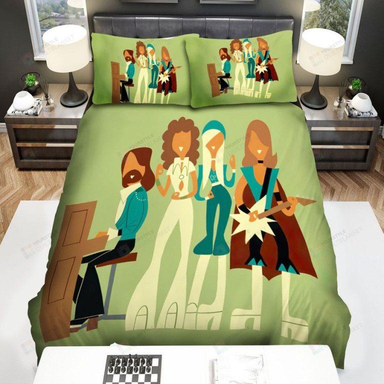 ABBA Members Fan Art Bedding Set