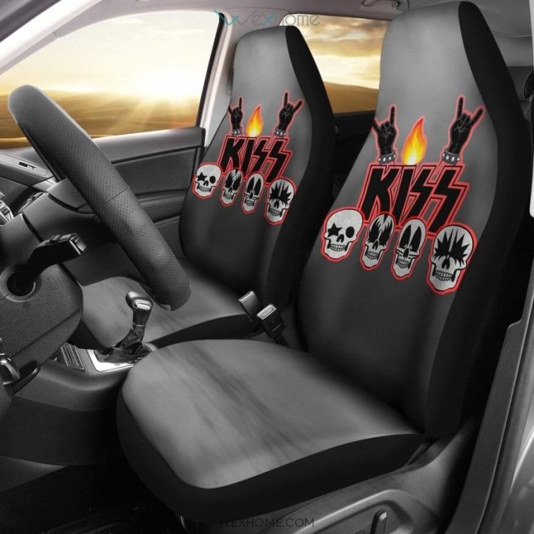 Kiss Skull Car Seat Covers