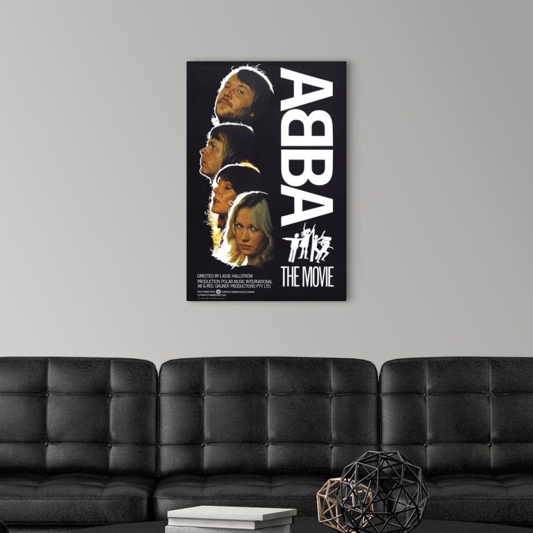 ABBA The Movie - Vintage Movie Poster Portrait Canvas