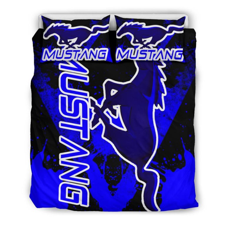Ford Mustang Blue Bedding Set