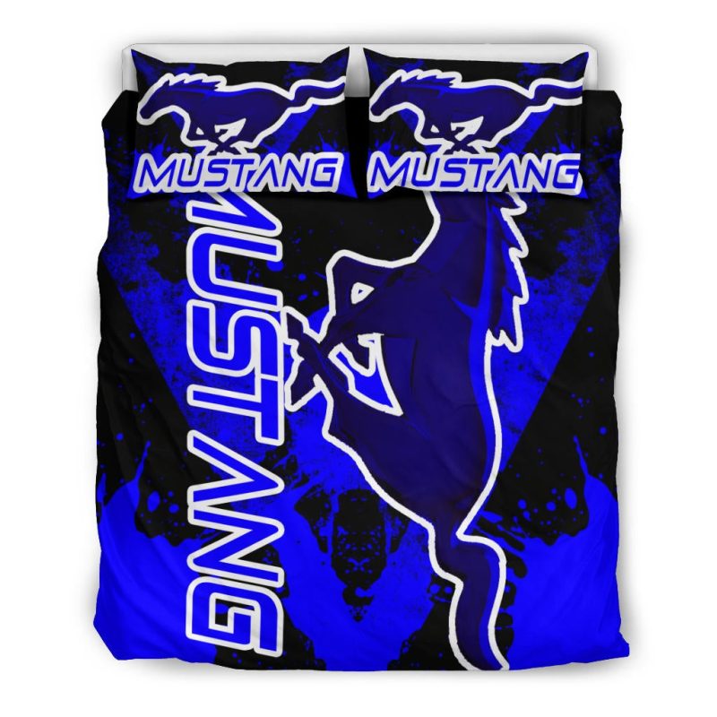 Ford Mustang Blue Bedding Set