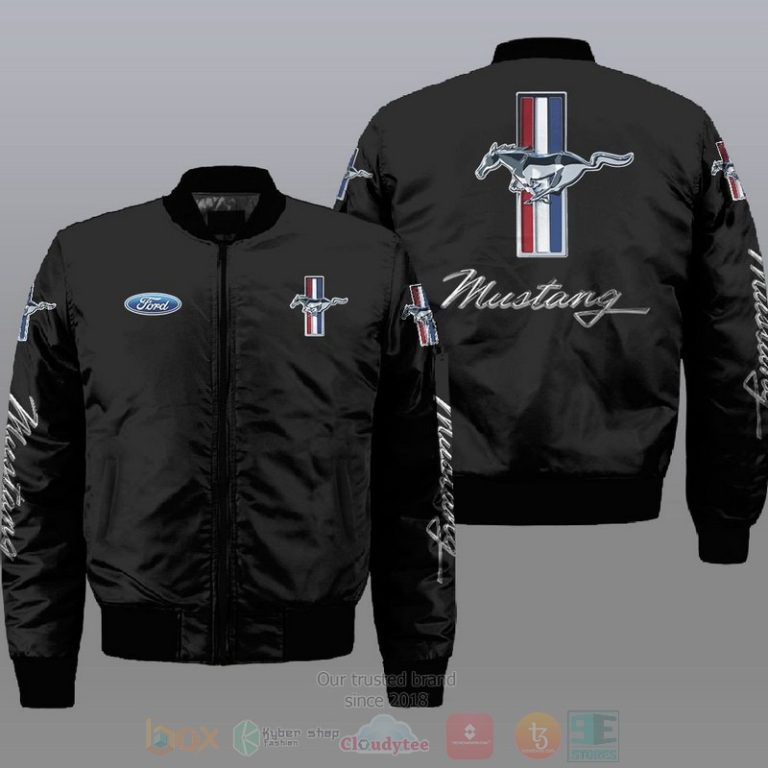 Ford Mustang Black Bomber Jacket