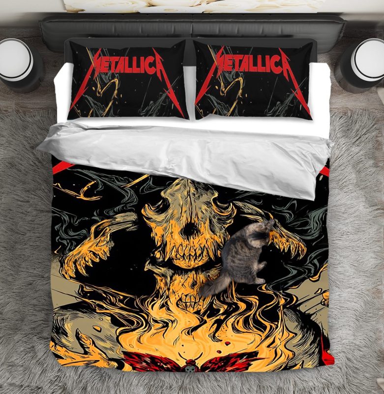 Metallica Moth Into Flame Bedding Set