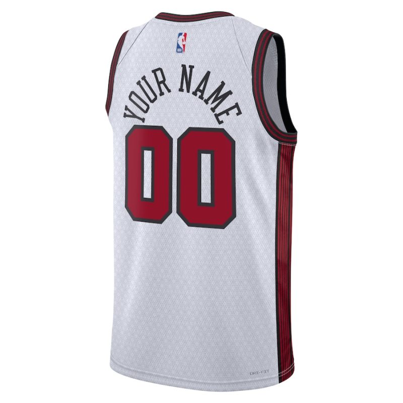 Chicago Bulls Nike City Edition White Custom NBA Jersey