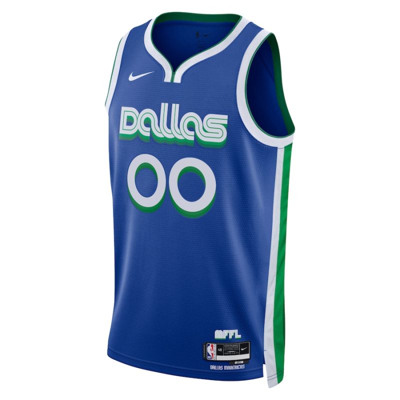 Dallas Mavericks Nike City Edition Blue Custom NBA Jersey