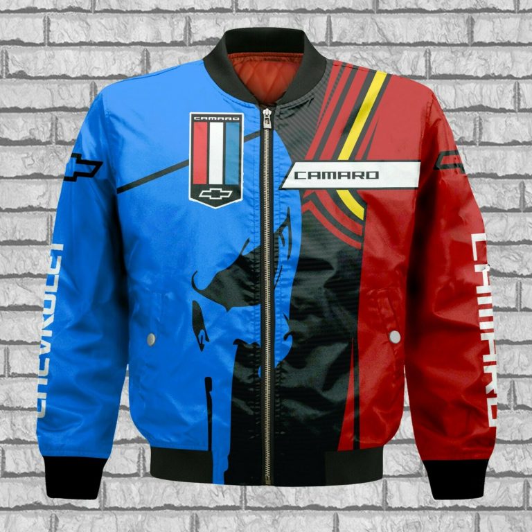 Chevrolet Camaro Punisher Skull Bomber Jacket