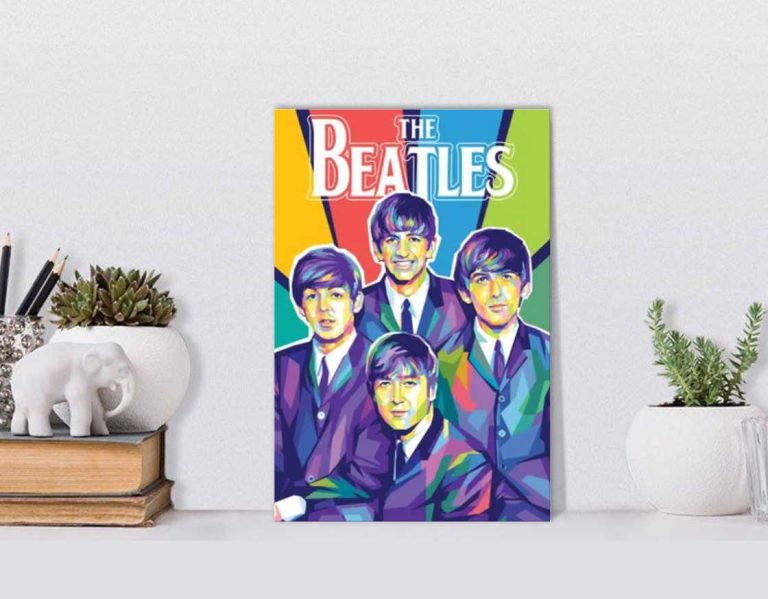 The Beatles Members Fan Art Portrait Canvas V2