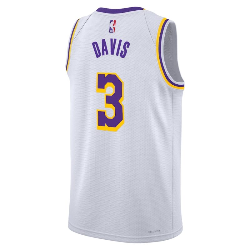 Los Angeles Lakers Anthony Davis Nike Association Edition White NBA Jersey