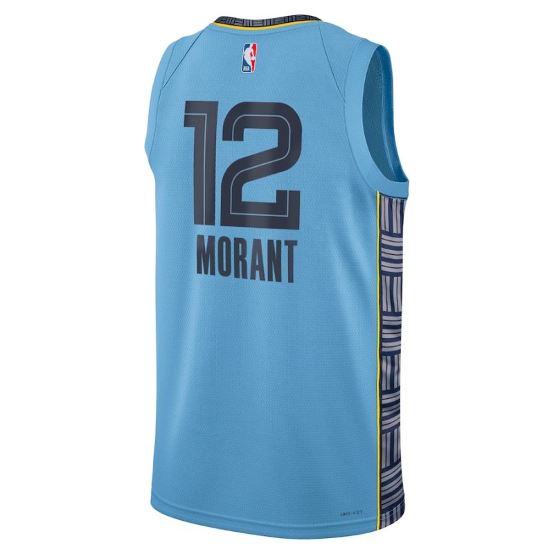 Memphis Grizzlies Ja Morant Statement Edition Light Blue NBA Jersey