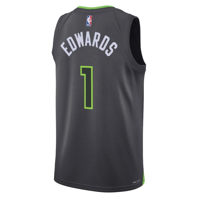 Minnesota Timberwolves Anthony Edwards Statement Edition Grey NBA Jersey