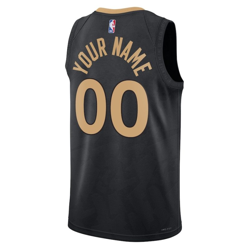 Toronto Raptors Nike City Edition Black Custom NBA Jersey