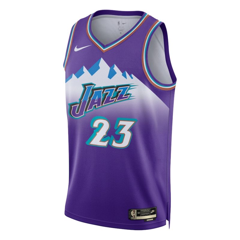 Utah Jazz Lauri Markkanen Nike Classic Edition Purple NBA Jersey