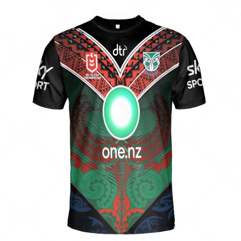 NRL New Zealand Warriors Custom Name Number 2023 Indigenous Jersey T-Shirt
