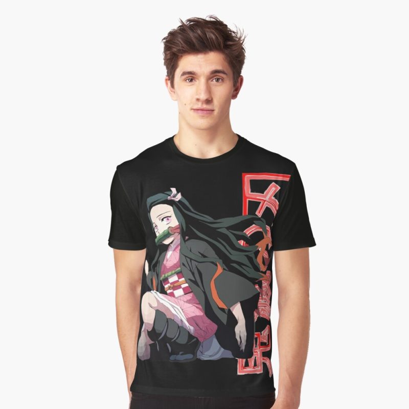 DEMON SLAYER Nezuko Kamado Black T-Shirt V2