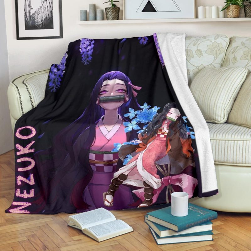 DEMON SLAYER Nezuko Kamado Black Pink Bomber Jacket