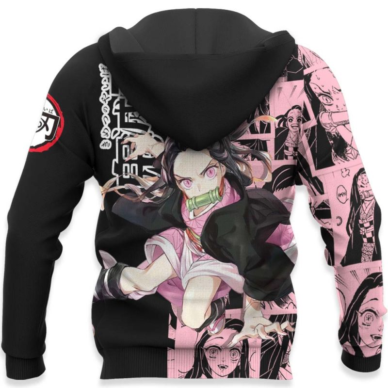 DEMON SLAYER Nezuko Kamado Manga Style Zip Up Hoodie
