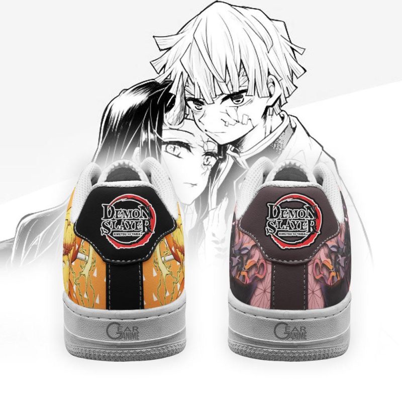 DEMON SLAYER Zenitsu Agatsuma And Nezuko Air Force 1 Shoes