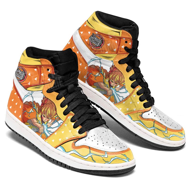 DEMON SLAYER Zenitsu Agatsuma Custom Air Jordan 1 High Sneakers V2