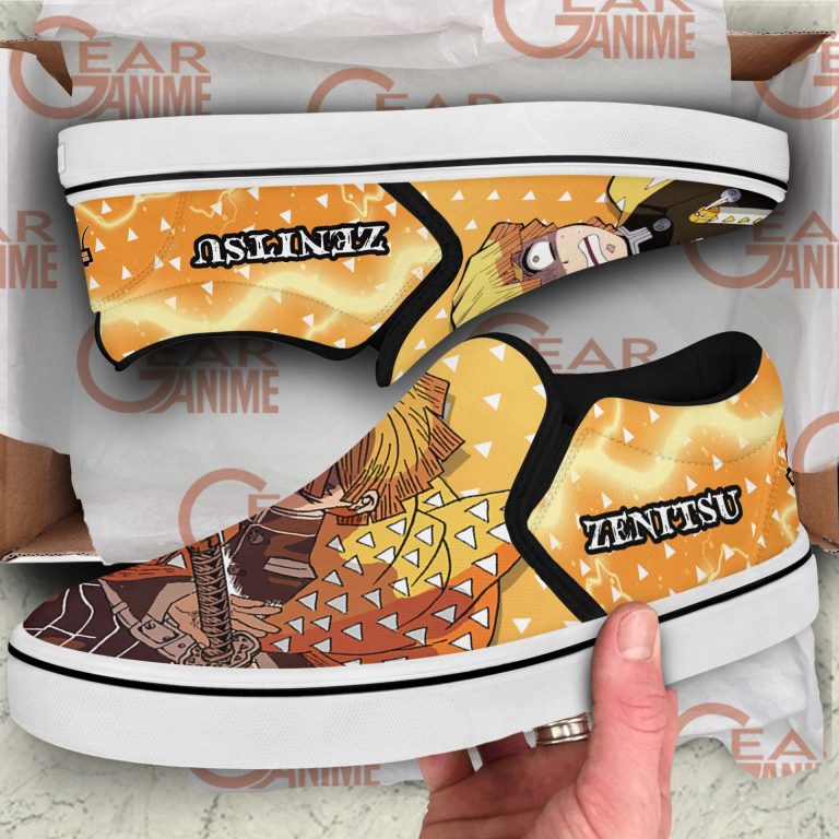 DEMON SLAYER Zenitsu Agatsuma Custom Slip On Shoes