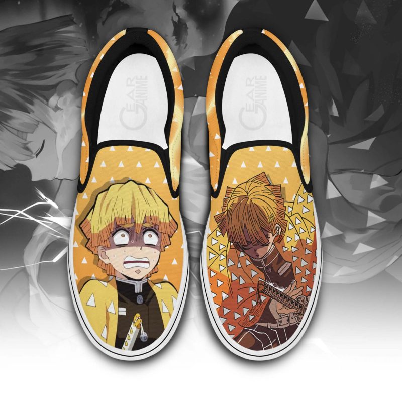 DEMON SLAYER Zenitsu Agatsuma Custom Slip On Shoes