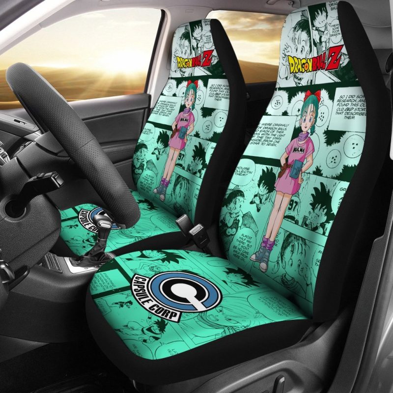 DRAGON BALL Bulma Manga Style Car Seat Covers