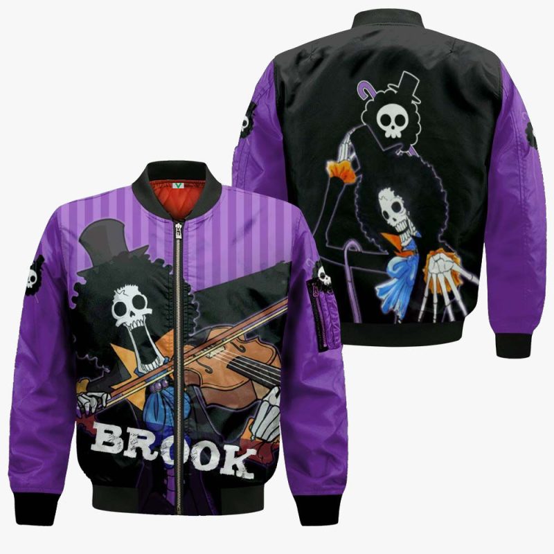 ONE PIECE Brook Purple Bomber Jacket