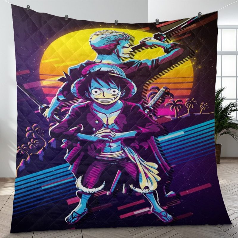 ONE PIECE Luffy & Roronoa Zoro Quilt Blanket