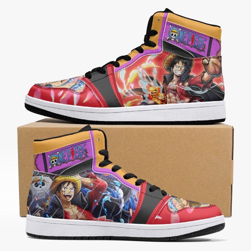 ONE PIECE Monkey D Luffy Armament Haki Ryuo Air Jordan 1 High Sneakers