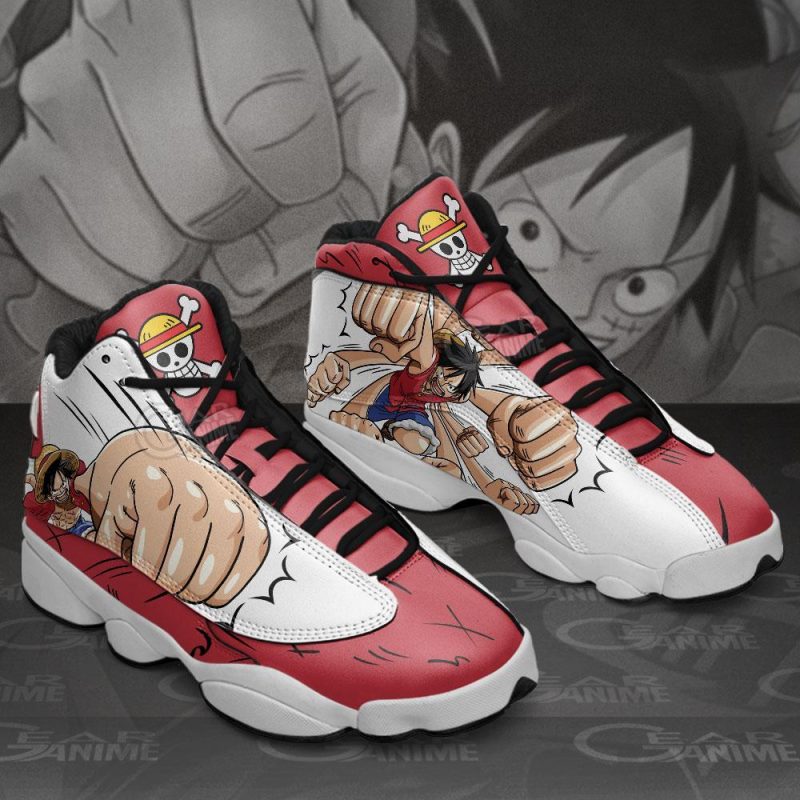 ONE PIECE Monkey D Luffy Gomu Gomu Air Jordan 13 Shoes