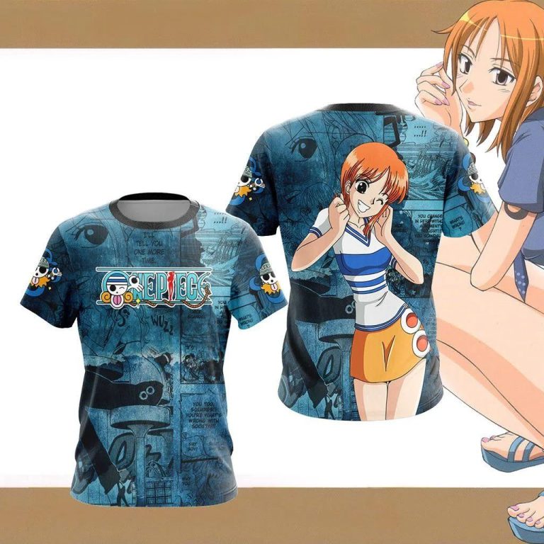 ONE PIECE Nami Manga Style T-Shirt