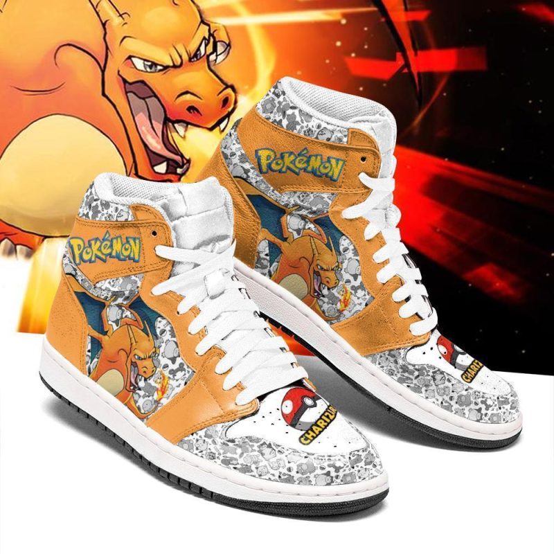 POKEMON Charizard Anime Air Jordan 1 High Sneakers