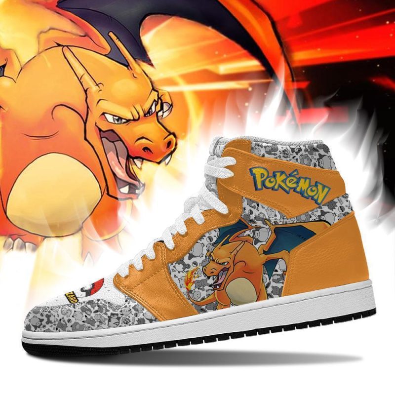 POKEMON Charizard Anime Air Jordan 1 High Sneakers