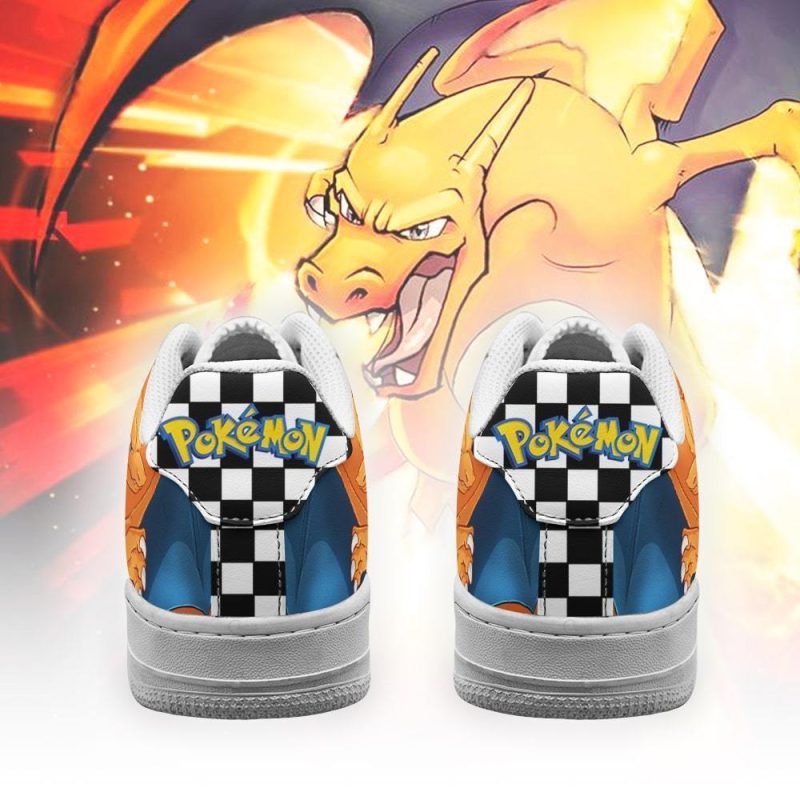 POKEMON Charizard Checkerboard Air Force 1 Shoes