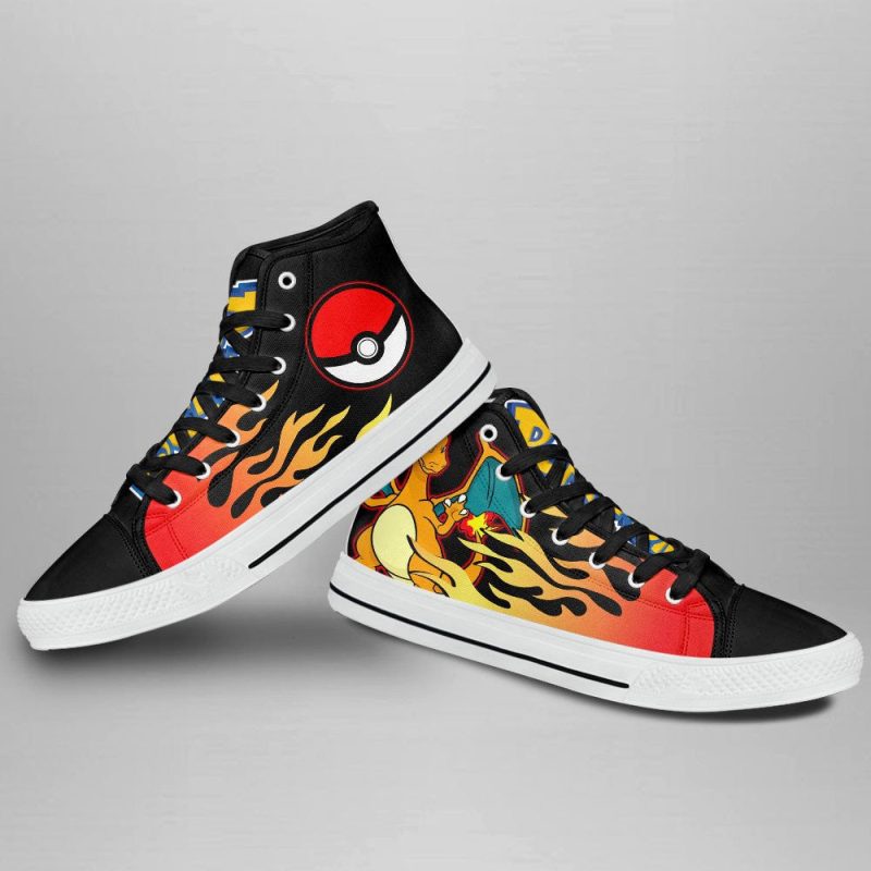 POKEMON Charizard Flame High Top Shoes