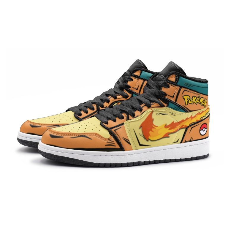 POKEMON Charizard Yellow Air Jordan 1 High Sneakers