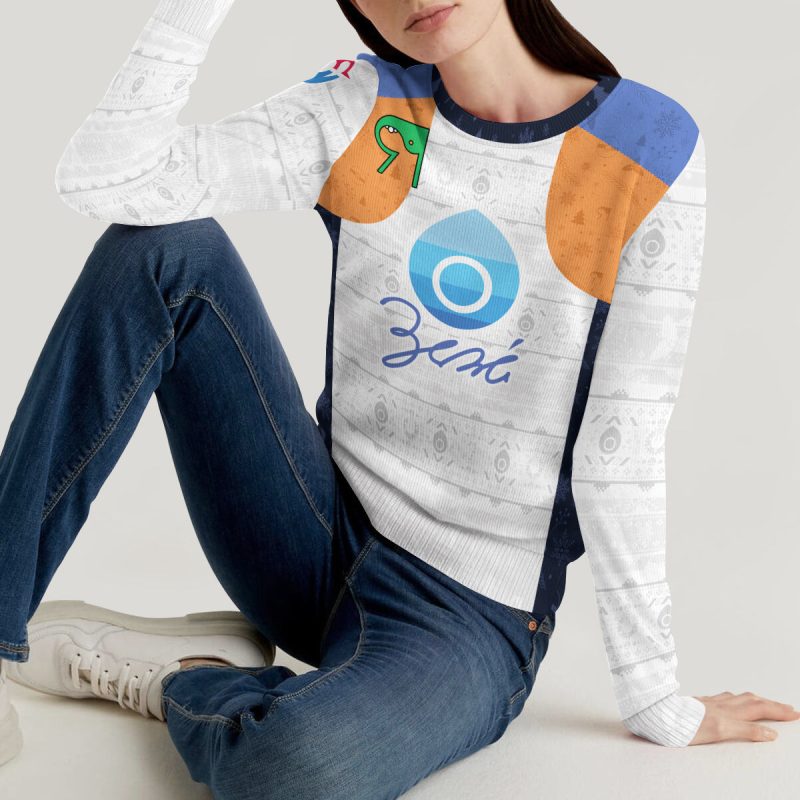 POKEMON Custom Number Water Sweater