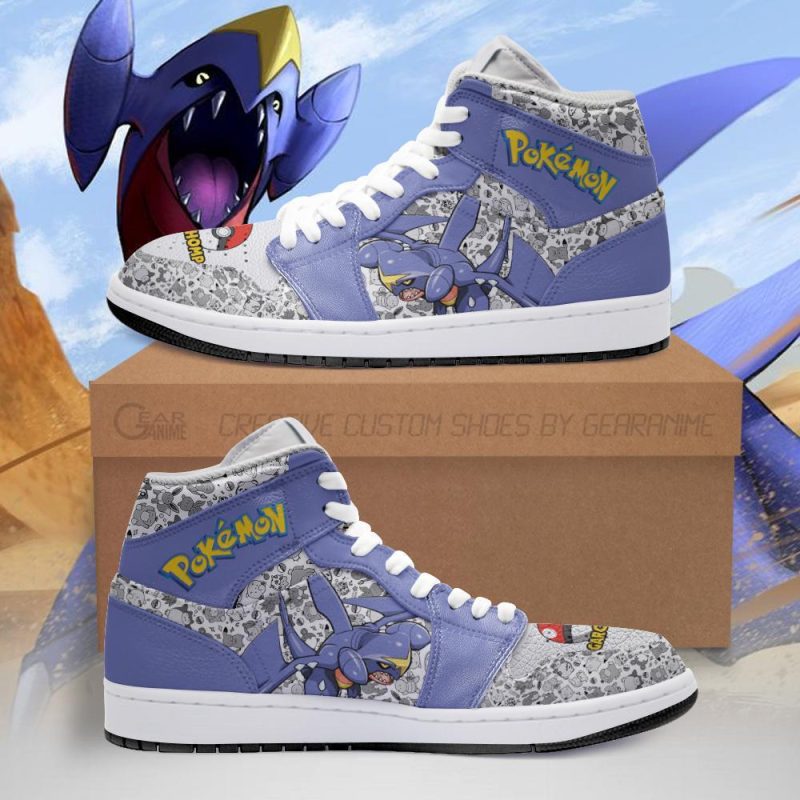 POKEMON Garchomp Anime Air Jordan 1 High Sneakers