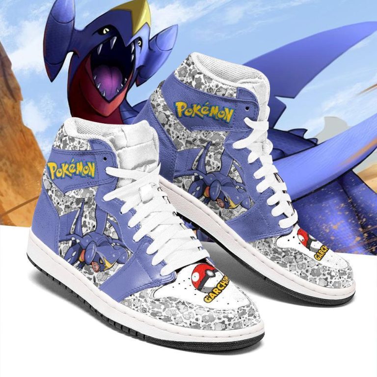 POKEMON Garchomp Anime Air Jordan 1 High Sneakers