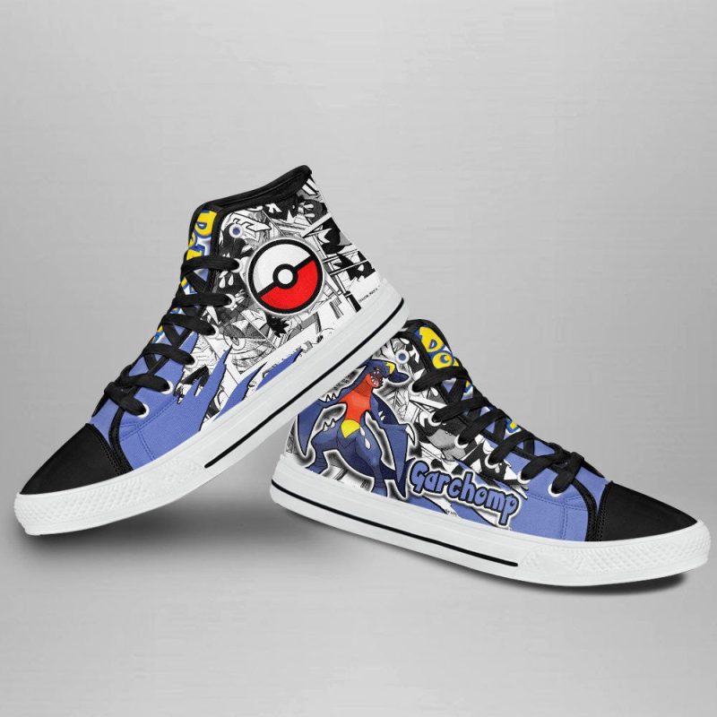 POKEMON Garchomp Mix Manga High Top Shoes