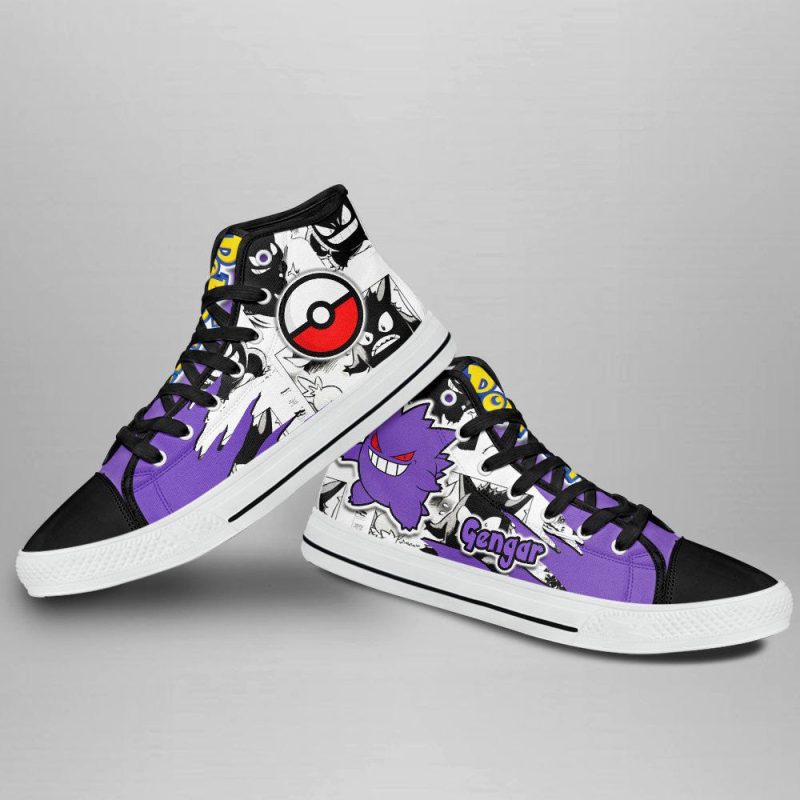 POKEMON Gengar Mix Manga High Top Shoes
