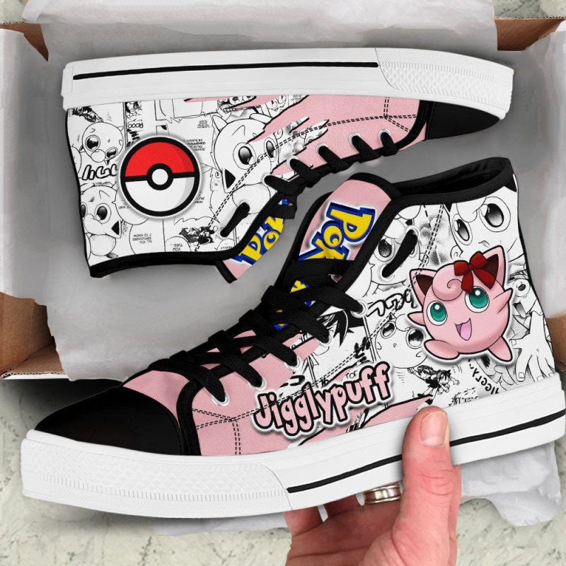 POKEMON Jigglypuff Mix Manga High Top Shoes