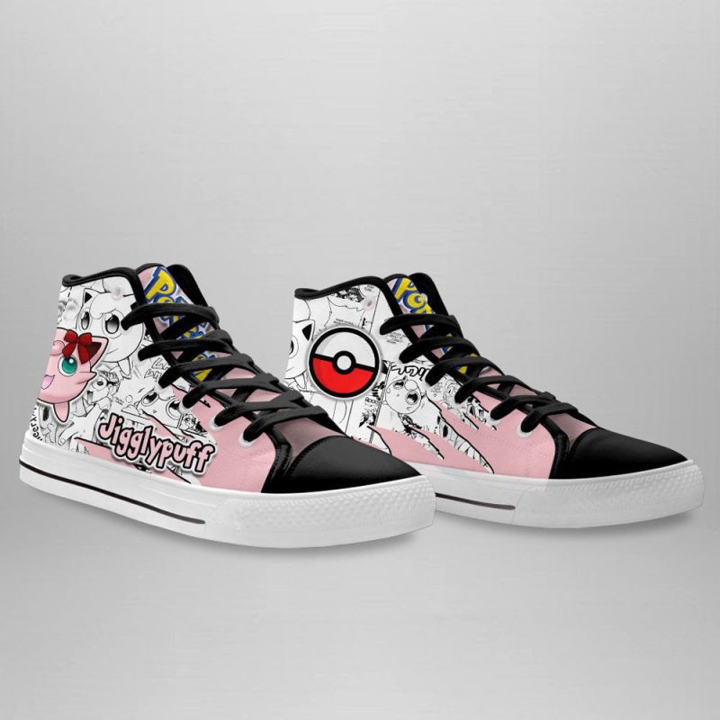 POKEMON Jigglypuff Mix Manga High Top Shoes