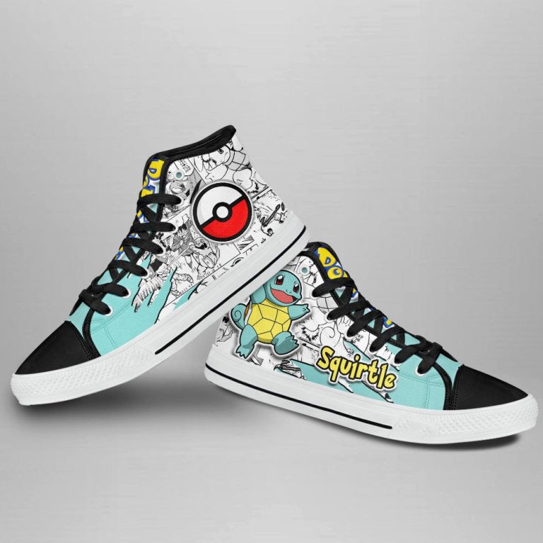 POKEMON Squirtle Mix Manga High Top Shoes