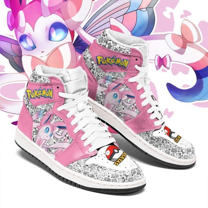 POKEMON Sylveon Anime Air Jordan 1 High Sneakers